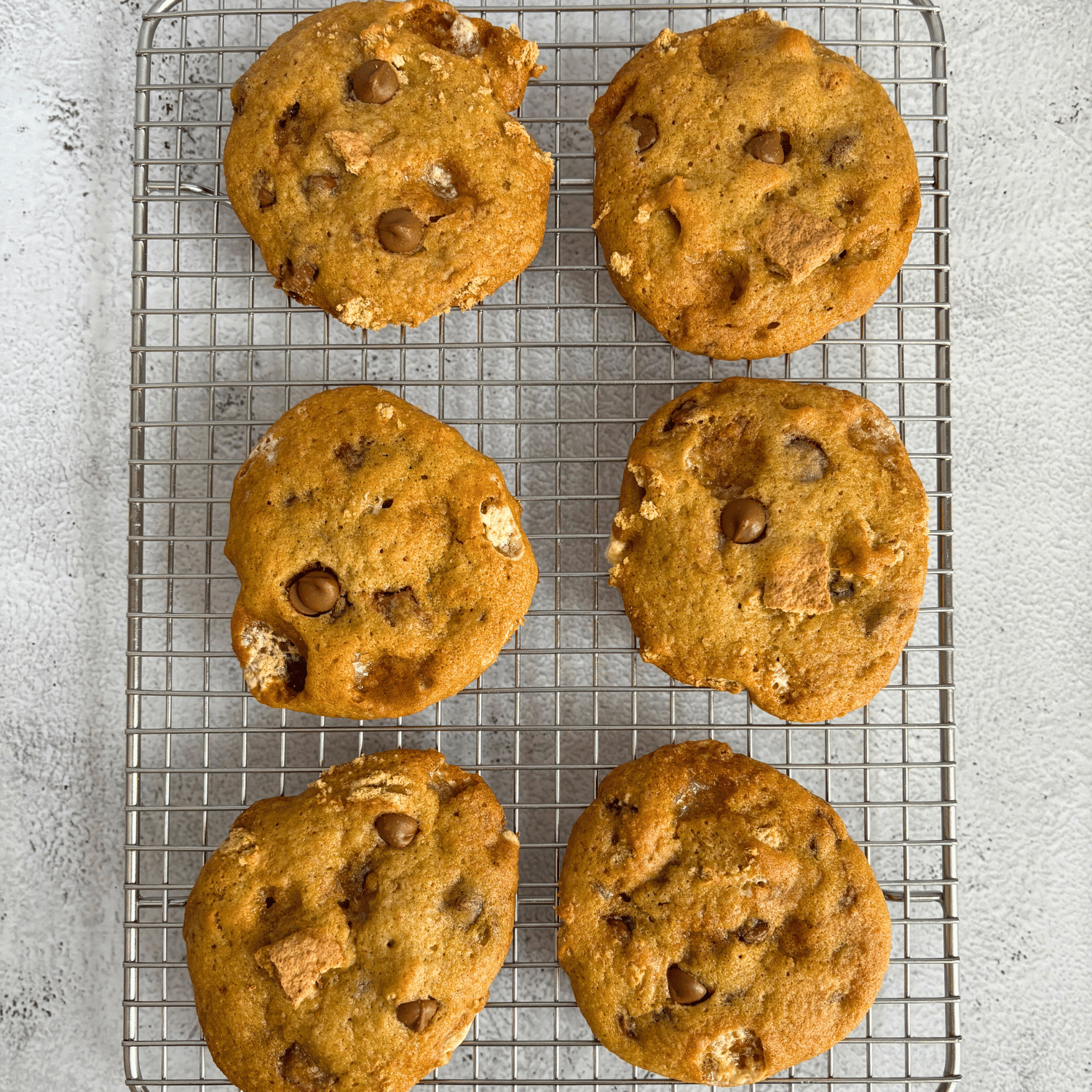Sourdough Discard S'Mores Cookies Recipe with Marshmallows - Grinding ...